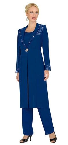 Misty Lane 13535 Womens Formal Evening Duster Jacket Pant Suit Suits
