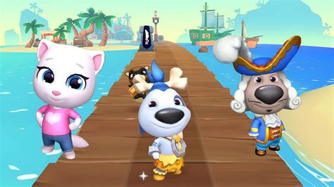 Talking Tom Gold Run 2 Ben Angela Hank Full Screen LILU