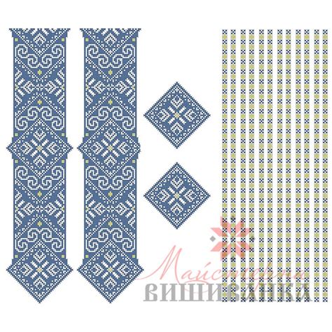 Чоловіча схема для вишивання на флізеліні Візантія