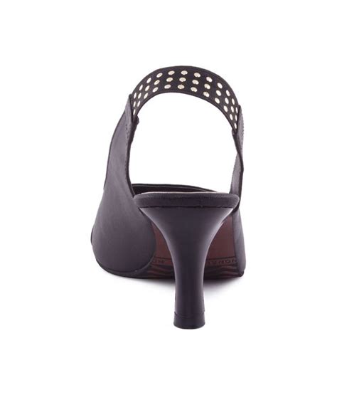 Kielz Stylish Black Pencil Heel Sandals Price In India Buy Kielz