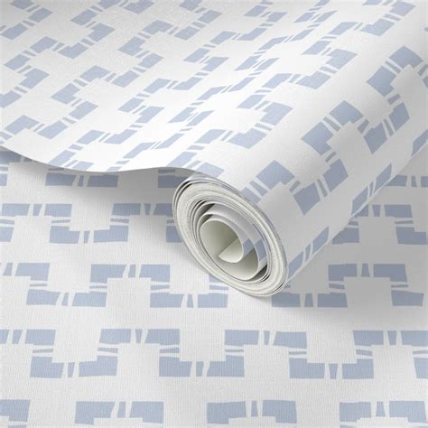 Mud Pattern Blue Horizontal Repeat Wallpaper Spoonflower