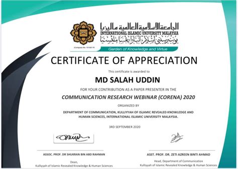 Md Salah Uddin On Linkedin Awarded Certificate Of Appreciation For