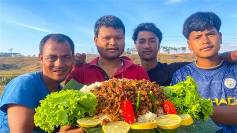 Mutton Intestine Gravy Recipe How To Cook Mutton Boti In Village