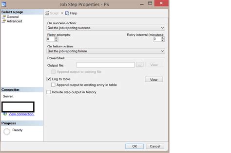 Sql Server Job Powershell Where Does Log To Table Save Logs