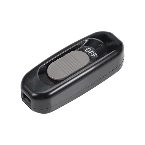 Uxcell AC 250V 3A On Off Inline Cord Switch For Table Lamp Plastic Black 1 Pack Walmart Com