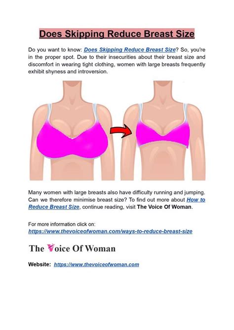 Does Skipping Reduce Breast Size Breast Breast Workout Natural Breast