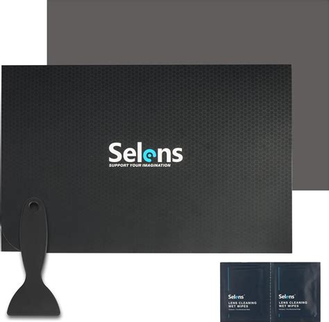 Jp Selens 偏光フィルムシート 非粘着 液晶スクリーン 線形偏光フィルター 20x30cm 1枚入り 高偏光度