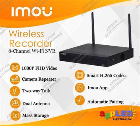 Imou NVR1108HS W S2 8CH H265 Wifi NVR Lazada PH