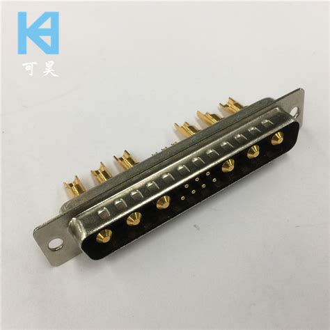 大电流d Sub焊线公头13w6连接器 混合d Sub焊线公头76芯连接器