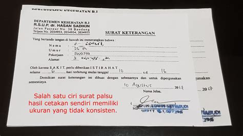 Ukuran Kertas Surat Dokter 45 Koleksi Gambar