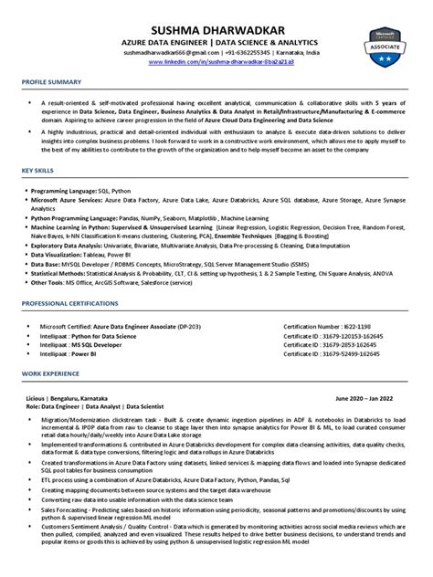 Naukri Sushmadharwadkar 5y 0m Pdf Analytics Data Analysis