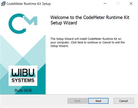 Installation Codemeter Buildsoft Support