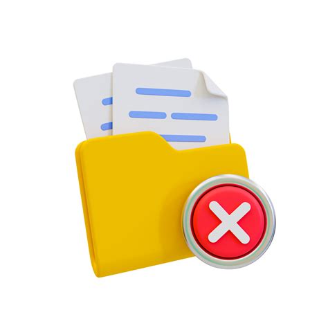 3d File Incorrect Paperwork Rejected Document With A Red Cross Mark