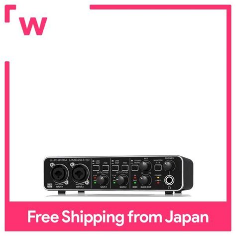 Beringer 2 Input 4 Output Usb Audio Interface Umc204hd U Phoria Lazada Ph