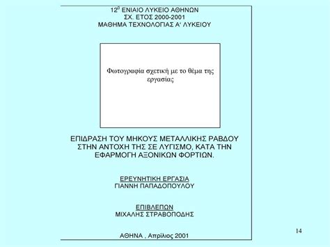 Η προσθήκη της Τεχνολογίας στα μαθήματα που περιλαμβάνονται στο Γενικό