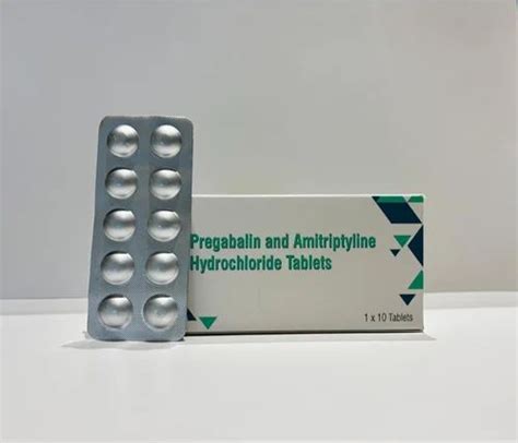 Neurology Treatment Pregabalin 75mg Amitriptyline 10mg Tablet In