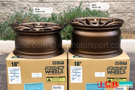 Rays Volk Racing Ze40 Set Nsx Spec 17x85 45 Offset 18x10 39 Offset