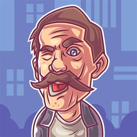 Premium Vector Cute Man Expression Cartoon Character Design