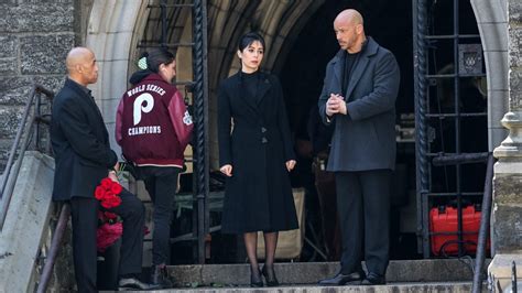 The Penguin Set Photos Show New Look At Cristin Miliotis Sofia Falcone