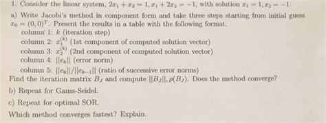 Solved Specifically Columns 4 And 5 And What Is Iteration