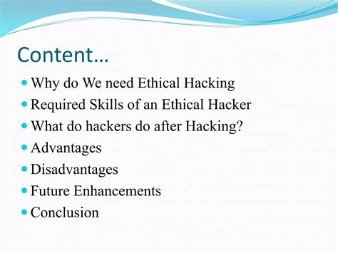 Presentation On Ethical Hacking Ppt Pptx
