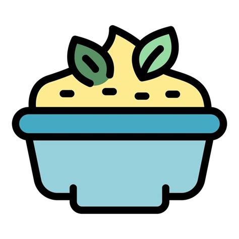 Premium Vector Bowl Mashed Potatoes Icon Outline Bowl Mashed Potatoes