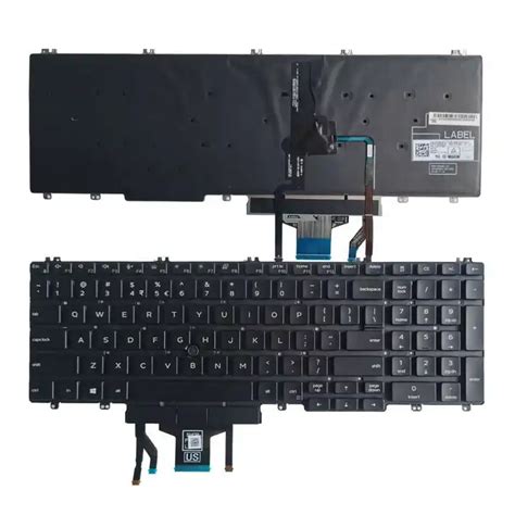 Laptop Keyboard For Dell Latitude 5500 Series Wired And Backlit