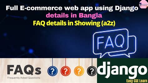 Django Full E Commerce Website In Bangla Faq Details Showing Part