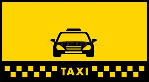 Fondo Del Taxi Con El Coche Y La Luz De La Ciudad Ilustración Del