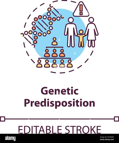 Genetic Predisposition Concept Icon Stock Vector Image And Art Alamy