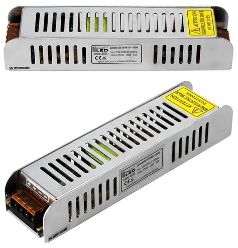 Zasilacz 12V do taśma LED 8 5A 100W slim montażowy modułowy przemysłowy