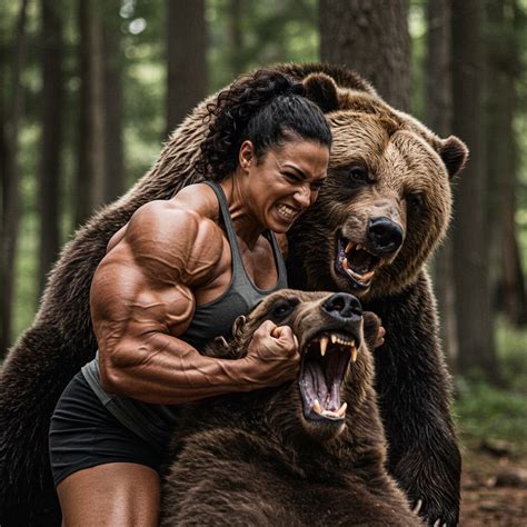 Muscle Girls In Peril 6 Of 8 Bears By Fempower99 On Deviantart