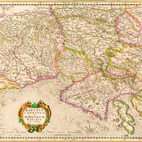 Henricus Hondiuss 1636 Map Of Carniola Download Scientific Diagram