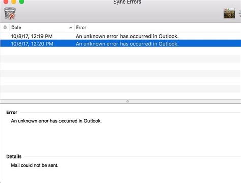 Fixed Error Code 17884 Outlook Mac