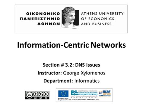 Information Centric Networks Section 32 Dns Issues Instructor