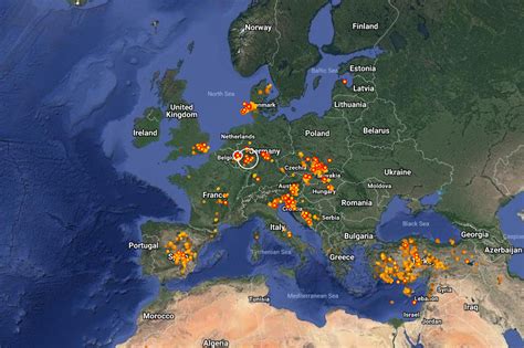 Lightning Strikes Map Lightning Map Latest Incredible Graphics Show