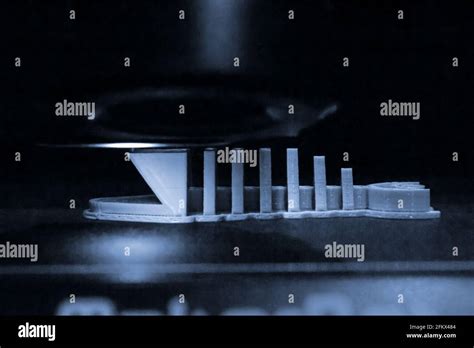 Objects Printed By 3d Printer Automatic Three Dimensional 3d Printer