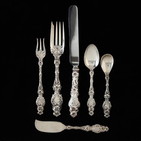 Whiting Lily Sterling Silver Flatware Lot 1049 The March Silver Auctionmar 15 2017 6 00pm