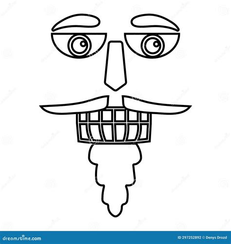 Nutcracker Face Design Vector Illustration 132385334