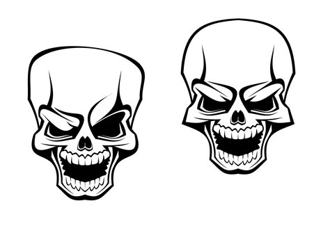 Danger Skull Tattoo 11153474 Vector Art At Vecteezy