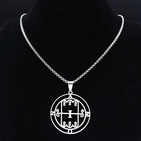 Amon Sigil Goetia Solomon Demon Seal Pendant Necklace With Etsy Uk
