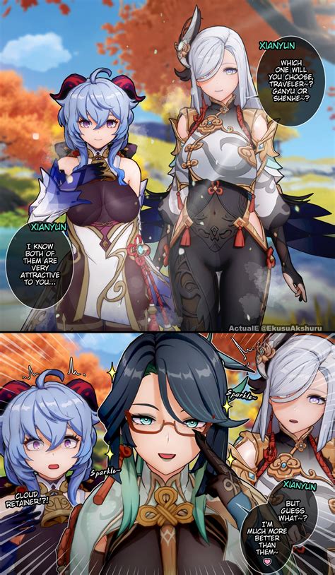 Xianyun Which One Will You Choose Traveler Oanyu Or Shenhe Yamvm I Know Both Op Them Are