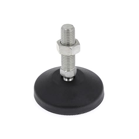 M10 Length 50mm Fixed Adjustable Leveling Foot With 50mm Nylon Base Adjustable Foot And M10 Length 50mm Fixed Adjustable Leveling Foot With 50mm Nylon Base Adjustable Foot And