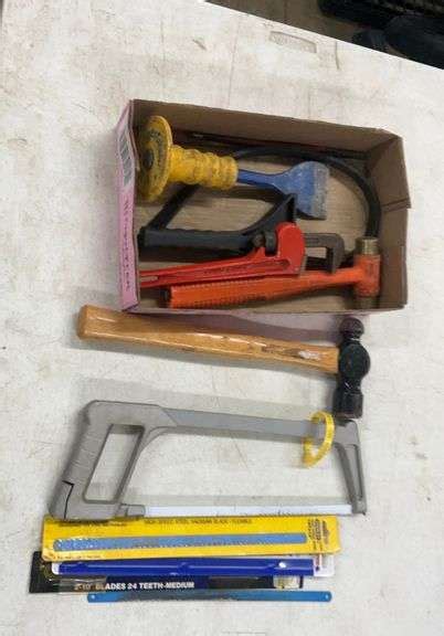 Hacksaw Pipe Wrench Hammers Chisel Hamilton Maring Auction Group