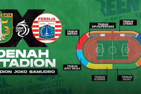 Info Harga Dan Cara Pembelian Tiket Persebaya Surabaya VS Persija Jakarta Di Stadion Joko