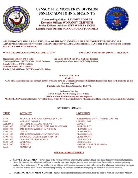 Usnscc He Mooberry Division Usnlcc Adm John S Mcain Ts