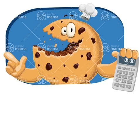 Chocolate Chip Cookie Character Set Shape 4 Graphicmama