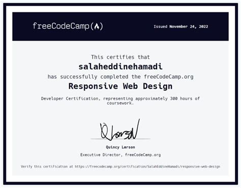 Salah Eddine Hamadi On Linkedin Freecodecamp Webdesign Css