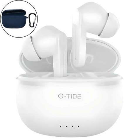 Fone De Ouvido Sem Fio G Tide Buds Pro Com Bluetooth Microfone Anc White Blue Na Loja Mobile