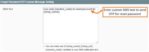 Registration Otp Custom Message Setting Support Portal For Magento Extensions And Services